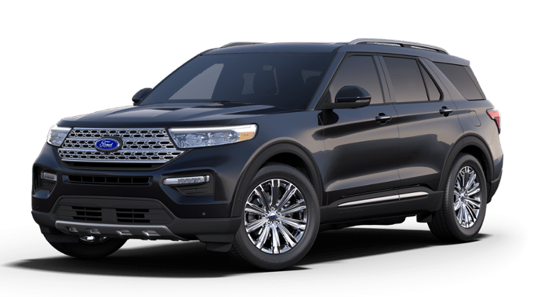 2021 Ford Explorer Limited Agate Black, 3.3L Hybrid Engine | Courtesy ...